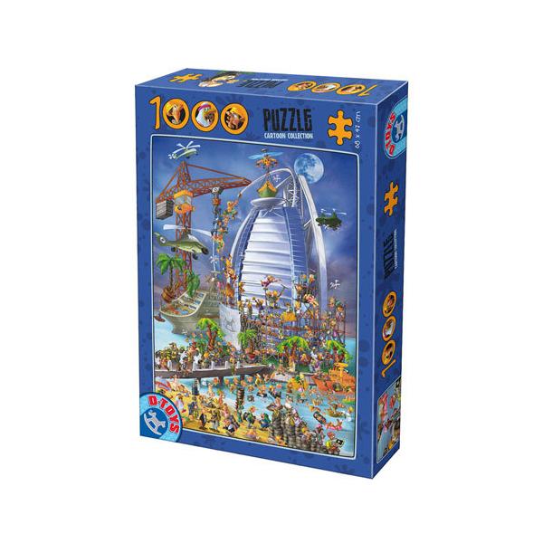 D-Toys社のグラフィックデザイナーチームによる作品The Construction of Burj Al Arab Hotel・ブルジュ・アル・アラブの建設ピース数:　1000ピース完成サイズ:　47 × 68 cm対応フレーム:　F4...