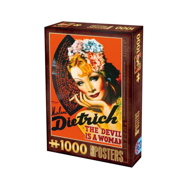 ヴィンテージポスター : Marlene Dietrich The Devil is a Womanマレーネ・ディートリッヒ主演の映画「The Devil is a Woman」のポスターピース数:　1000ピース完成サイズ:　47 × 6...