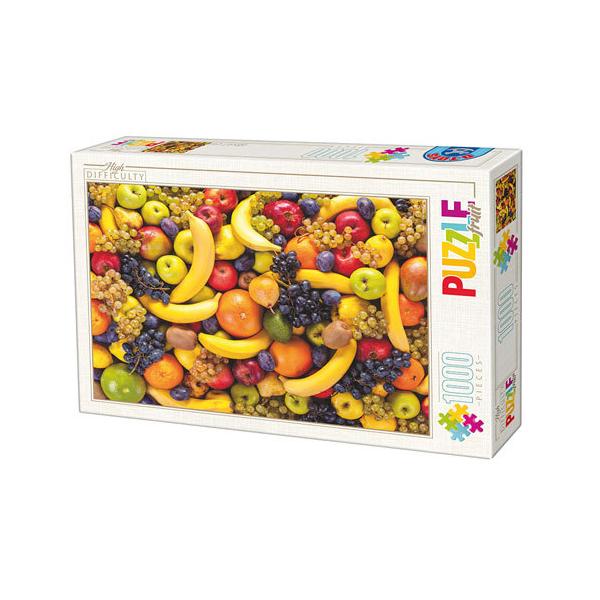 High Difficulty上級者向けのパズルですFood Fruitsピース数:　1000ピース完成サイズ:　47 × 68 cm対応フレーム:　F475685☆　糊は入っていません。