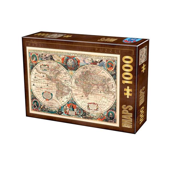 Vintage Mapピース数:　1000ピース完成サイズ:　47 × 68 cm対応フレーム:　F475685☆　糊は入っていません。