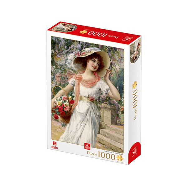 エミール・ヴァーノン作品　The Flower Gardenピース数:　1000ピース完成サイズ:　47 × 68 cm対応フレーム:　F475685☆　糊は入っていません。