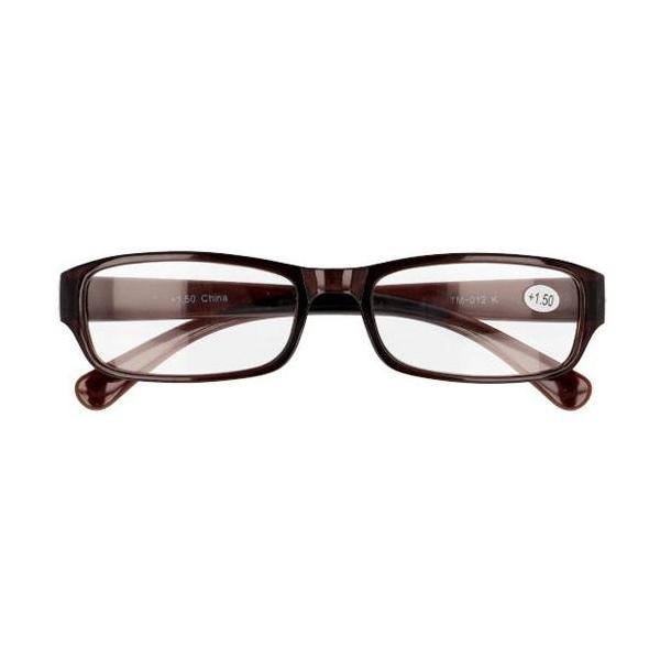 カジュアルなプラスチックフレームの老眼鏡です男女兼用で、専用ケースはついていませんので別途ご用意ください。パッケージサイズ：約19.5×8×3cm