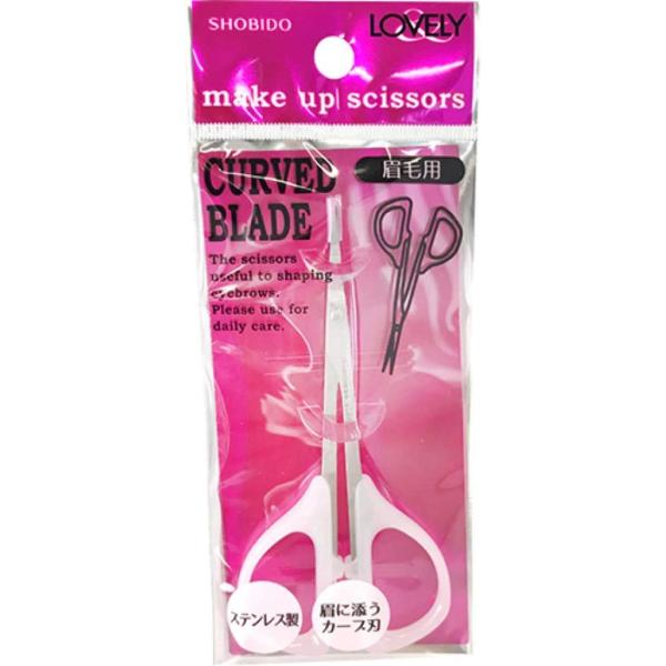 ステンレス製で切れ味長持ちする眉ばさみです。使いやすくて肌にやさしいカーブ刃外袋に小傷あり