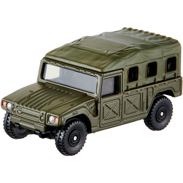 自衛隊の高機動車がトミカになって登場アクション：サスペンション・幌脱着パッケージサイズ: W78×H41×D39mm対象年齢: 3歳〜