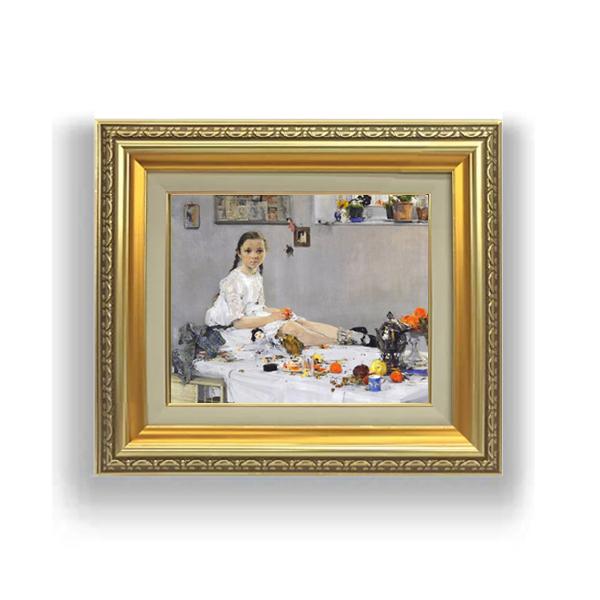 油絵直筆仕上げ｜ 絵画 3号 複製画 額縁透明アクリル板/ガラス板