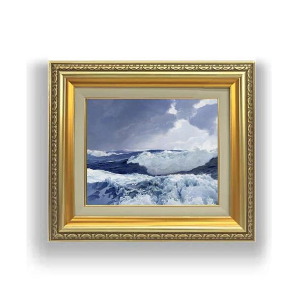 油絵直筆仕上げ｜ 絵画 3号 複製画 額縁透明アクリル板/ガラス板