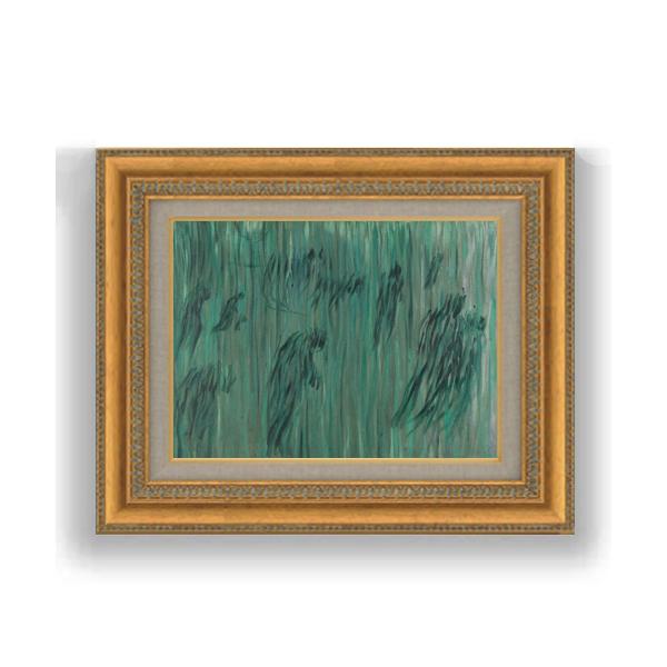 油絵直筆仕上げ｜ 絵画 4号 複製画 額縁透明アクリル板/ガラス板