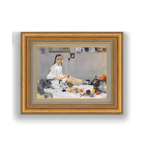 油絵直筆仕上げ｜ 絵画 4号 複製画 額縁透明アクリル板/ガラス板