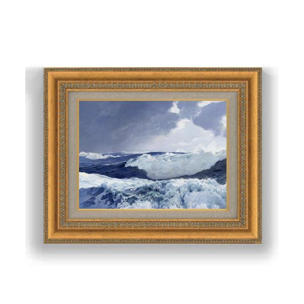 油絵直筆仕上げ｜ 絵画 4号 複製画 額縁透明アクリル板/ガラス板