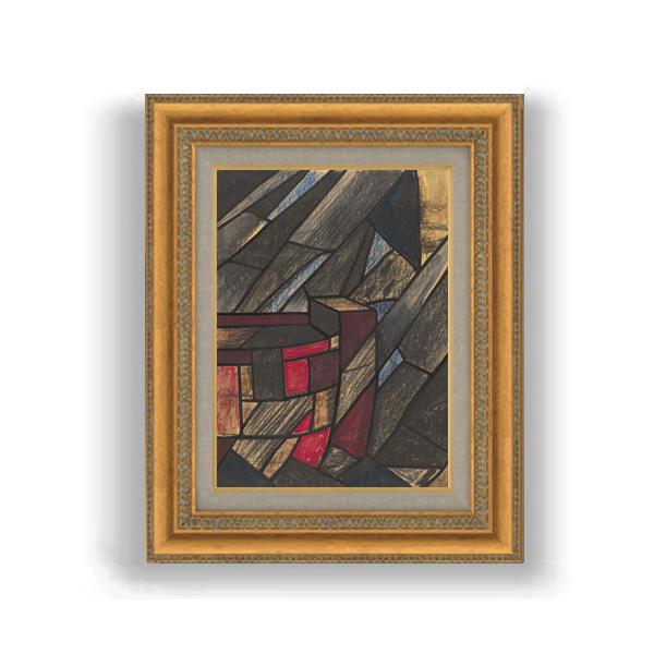 油絵直筆仕上げ｜ 絵画 4号 複製画 額縁透明アクリル板/ガラス板