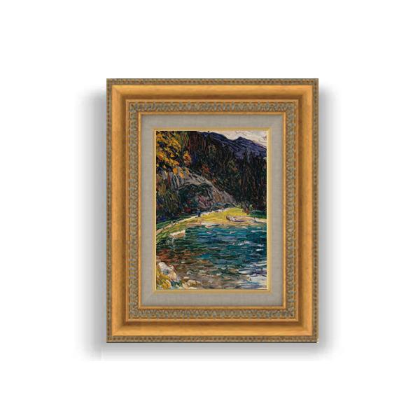 油絵直筆仕上げ｜ 絵画 SMサイズ 複製画 額縁透明アクリル板/ガラス板