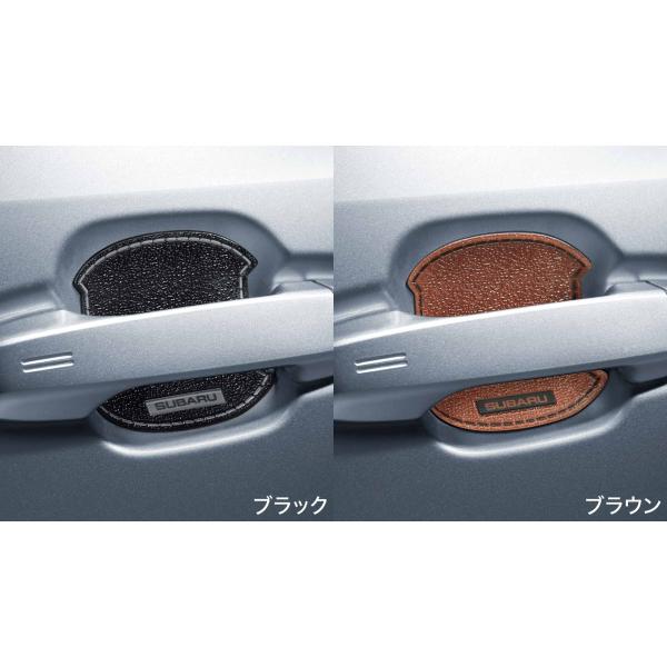 ■クロストレック・GUD/GUE/GUF　ドアハンドルプロテクター新品です。　【適合】　GUD/GUE/GUF（Ａ型〜）　（2022年12月〜）【部品番号】Ｊ１０７７ＡＮ０００（ブラック）【部品番号】Ｊ１０７７ＡＮ０１０（ブラウン）●ドアの...