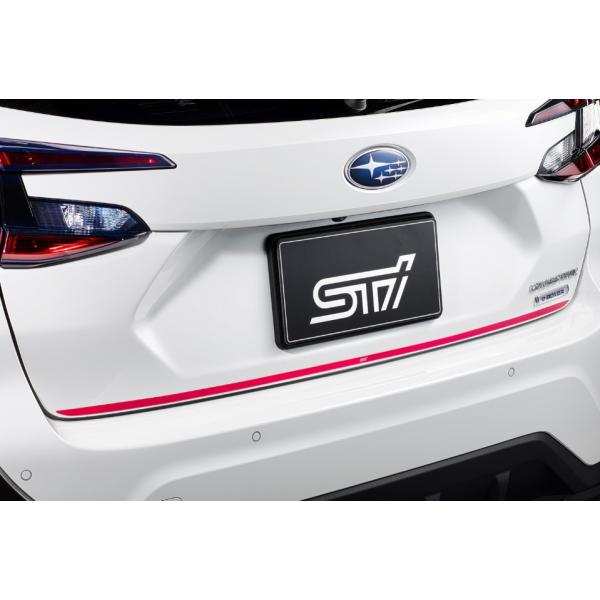■インプレッサ・ＧＵ　ＳＴＩテールゲートガーニッシュ（チェリーレッド）新品です。【部品番号】ＳＴ９１０４２Ｇ２０００【適応】　ＧＵ（Ａ型〜）　　　　　2023年4月〜 ●テールゲート下部に貼りつけるチェリーレッド単色タイプのガーニッシュです...