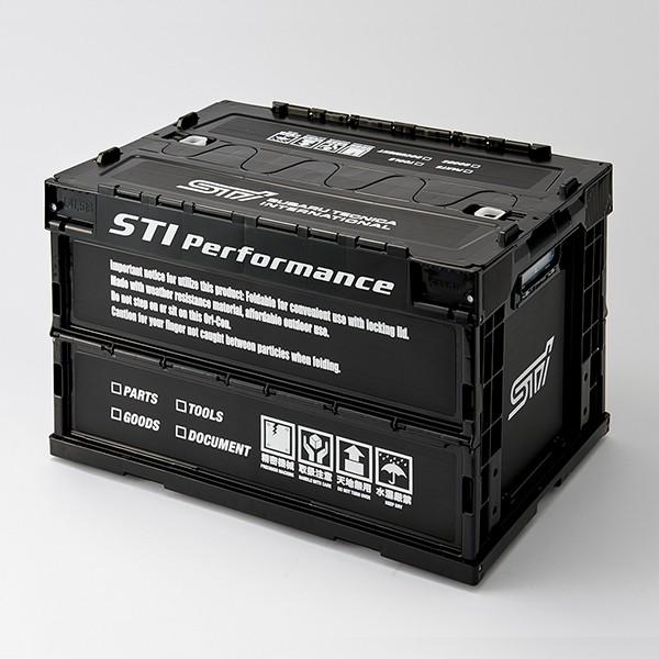 ■ＳＴＩ折りたたみコンテナ M新品商品です。 　　　　　　　　【商品番号】STSG17100160 ●スタッキングして効率的に工具や荷物を整理STIロゴが入った折りたたみコンテナカー用品や日用品、書類等の整理に便利なコンテナです。大きな工具...