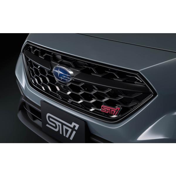 ■ＳＵＢＡＲＵ・ＷＲＸ　ＶＢＨ　ＳＴＩ Sports＃ 特別仕様車用 STIエンブレム付フロントグリル（クリスタルブラック・シリカ塗装）新品です。　【適合】　ＶＢＨ　（Ｄ型）※ ＳＴＩ Sports＃用【部品番号】９１１２１ＶＣ２４０※フロ...