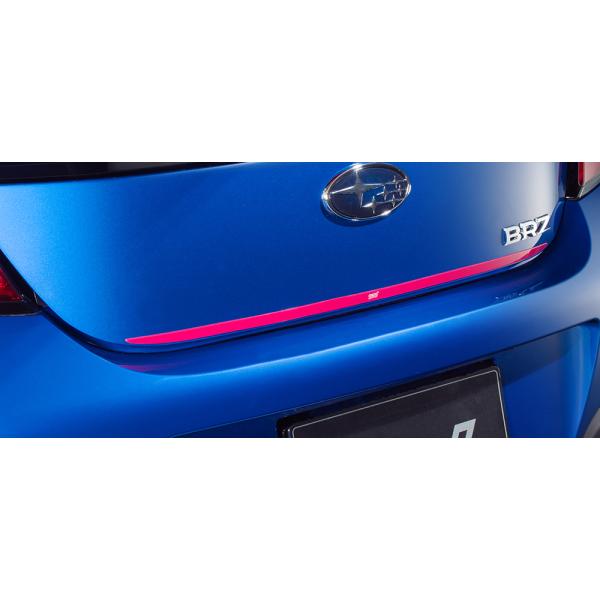 ■ＢＲＺ・ＺＤ　ＳＴＩトランクリッドガーニッシュ（チェリーレッド）新品です。【部品番号】 ST91042Z2000【適応】ＺＤ　(Ａ型〜）※Cup Car Basicを除く。●トランクリッド下部に貼りつけるチェリーレッド単色タイプのガーニッ...