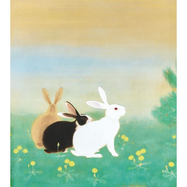 【発売日：2022年08月20日】堂本印象 筆の画を2023年度（卯年）の干支色紙に仕立てました。床の間や玄関先などへの飾り物、新年のご贈答に最適です。◇仕様：オフセット印刷色紙1枚／たとう紙・解説付◇寸法：縦27.2×横24.2cm◇割引...