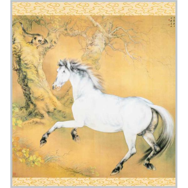 【発売日：2025年08月25日】橋本関雪 筆(京都国立近代美術館 蔵)の書画を2026年度（午年）の干支色紙に仕立てました。床の間や玄関先などへの飾り物、新年のご贈答に最適です。◇仕様：オフセット印刷色紙1枚／たとう紙・解説付◇寸法：縦2...