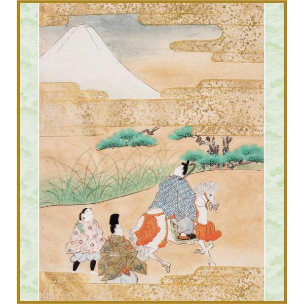 【発売日：2025年08月25日】伊勢物語[奈良絵本]（国文学研究所 蔵）の画を2026年度（午年）の干支色紙に仕立てました。床の間や玄関先などへの飾り物、新年のご贈答に最適です。◇仕様：オフセット印刷色紙1枚／たとう紙・解説付◇寸法：縦2...