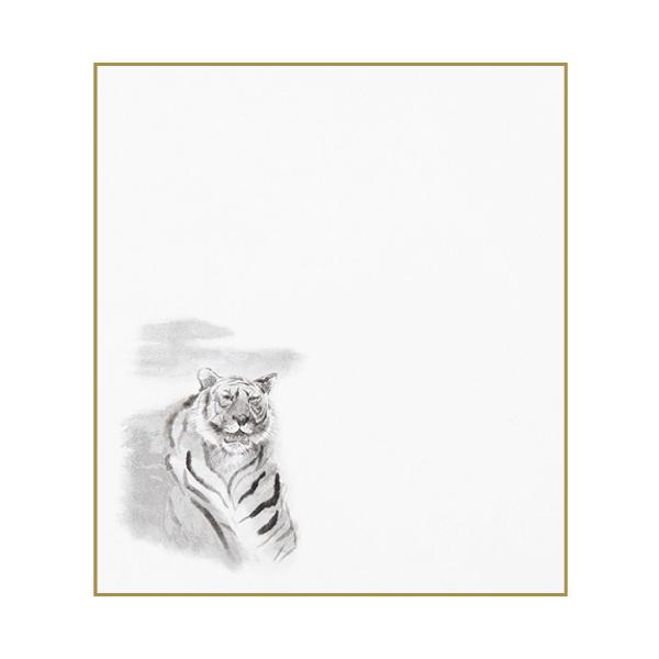 【発売日：2021年08月23日】空いてる部分に賛を書き込むタイプの色紙です。2022年・寅年にふさわしい古語を集めた参考語句の一覧表付で、どなたでも簡単に画賛色紙が出来ます。1枚1枚賛を書き入れて、または何も書かない状態で贈り物にされても...