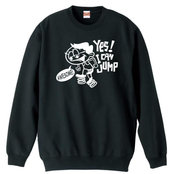 【発売日：2021年04月26日】【ブランド】ARTWORKS-KOBE (アートワークスコウベ)【生地について】10.0オンス 裏パイル トレーナー素材：綿100%【プリント内容】YES! I CAN JUMP「AWESOME!」【デザイ...