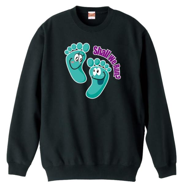 【発売日：2021年04月26日】【ブランド】ARTWORKS-KOBE (アートワークスコウベ)【生地について】10.0オンス 裏パイル トレーナー素材：綿100%【プリント内容】Shall We Run?【デザインについて】右足ちゃんと...