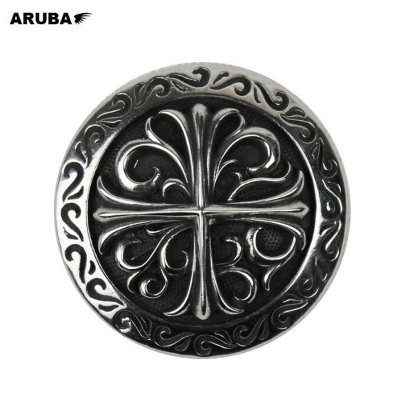 【素材】ジャーマンシルバー(洋白)【サイズ】・直径 : 33mm・厚み : 11mm・重量 : 16g【ご注意】※こちらの商品はシルバー925ではございません。※モニターの発色具合によって実際のものと風合いが異なって見える場合がございます。...