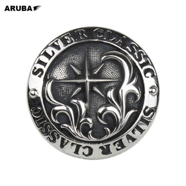 【素材】ジャーマンシルバー(洋白)【サイズ】・直径 : 33mm・厚み : 10mm・重量 : 14g【ご注意】※こちらの商品はシルバー925ではございません。※モニターの発色具合によって実際のものと風合いが異なって見える場合がございます。...