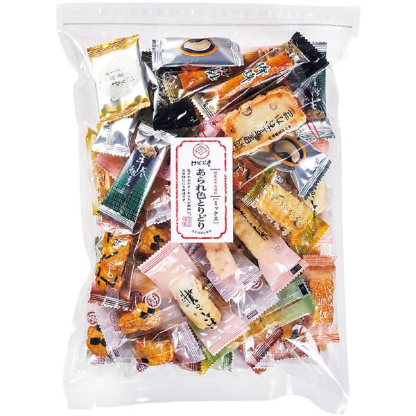 色んな種類のあられが入った贅沢な一袋色々な珍味あられ・おかきが入っています。何があたるかはお楽しみ。皆様が揃えば会話もはずむでしょう。■品名：あられ色とりどり■原材料：掲載画像参照■特定原材料アレルゲン：掲載画像参照■内容量：240g■賞味...