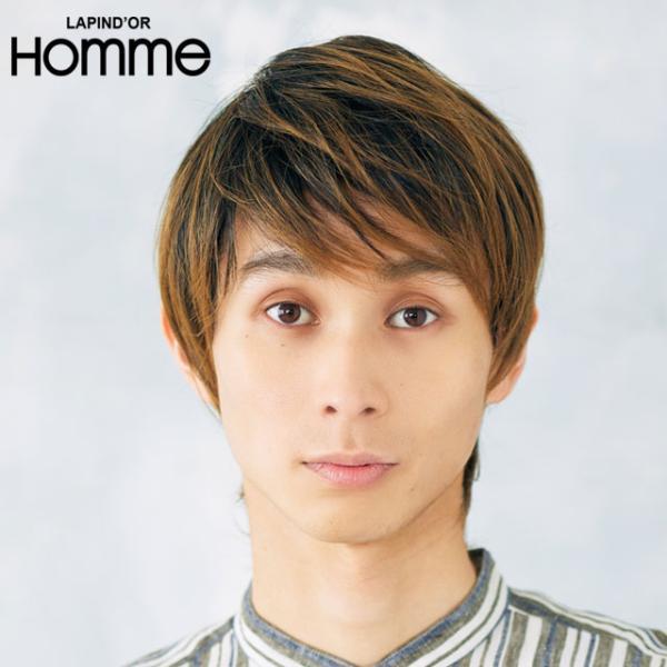 【スタイル】ラパンドアールオム メンズフルウィッグ自毛を見せずにスッポリとかぶる「かつら」タイプの男性用ウィッグカームウルフ長めの襟足が特徴のウルフスタイル。アレンジ次第で印象がガラリと変わります。【カラー】ビターシナモンブレンド表面全体に...