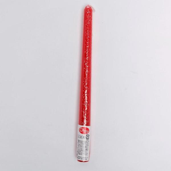 【 10インチテーパーキャンドル シュリンク 赤 1本入り 25センチ パーティーグッズ ろうそく 雑貨 インテリア】様々なシーンで使用できるスタンダードなテーパーキャンドル。非日常的なキャンドルの明かりは素敵なクリスマスディナーなどにおス...
