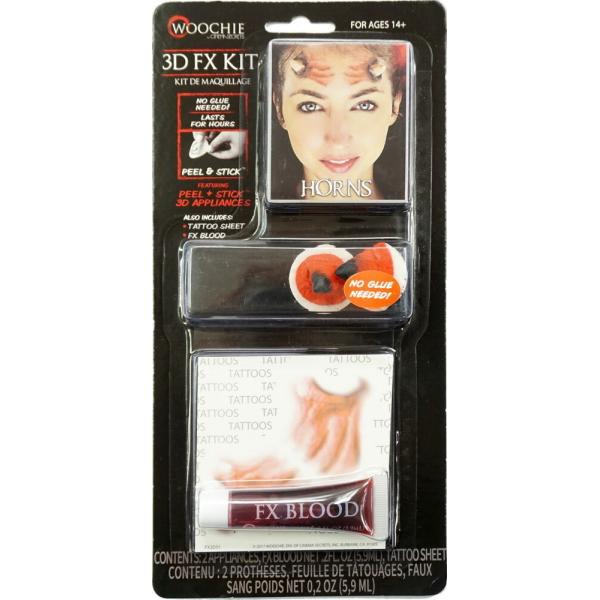 【 シネマシークレット WOOCHIE Horns 角の特殊メイク FX3D51 角 つの 牛の角 牛のつの 牛 雄牛 牡牛 悪魔 悪魔崇拝 スーパーナチュラル 特殊メイク コスプレ 学園祭 ハロウィン 仮装 パーティー 舞台 ホラー シネ...