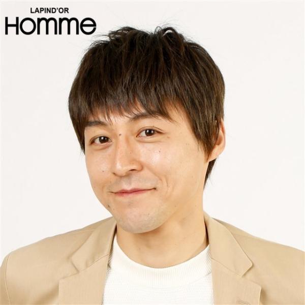 【 メンズウィッグ 男性用かつら カームショート ローライトブラウン J-3462 】【スタイル】ラパンドアールオム メンズフルウィッグ自毛を見せずにスッポリとかぶる「かつら」タイプの男性用ウィッグカームショート凛とした大人のすっきりとした...