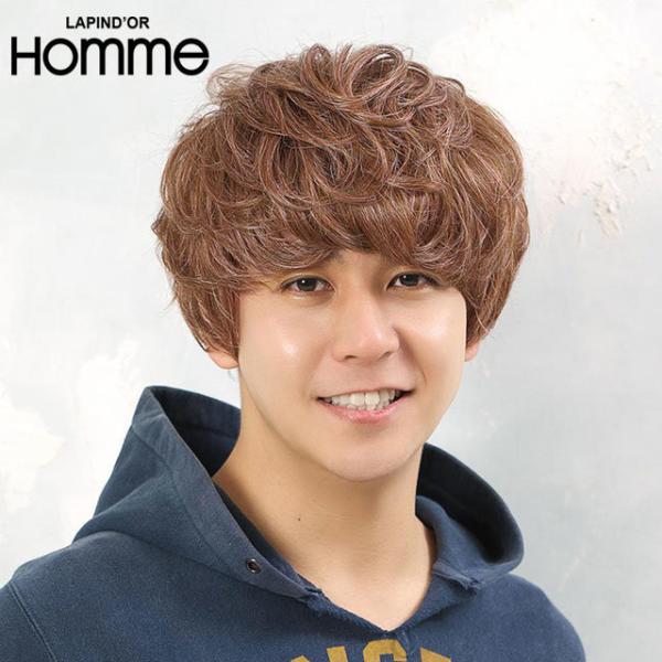 【 メンズウィッグ J-3501 男性用かつら ツイストマッシュ スモーキーピンク 耐熱ファイバー ウィッグ メンズ 】スタイルラパンドアールオム メンズフルウィッグ自毛を見せずにスッポリとかぶる「かつら」タイプの男性用ウィッグツイストマッ...