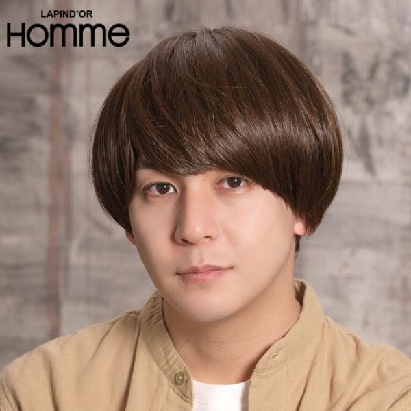 【 メンズウィッグ J-3510 男性用かつら ナチュラルマッシュ ショコラブラウン 耐熱ファイバー ウィッグ メンズ 】スタイルラパンドアールオム メンズフルウィッグ自毛を見せずにスッポリとかぶる「かつら」タイプの男性用ウィッグナチュラル...