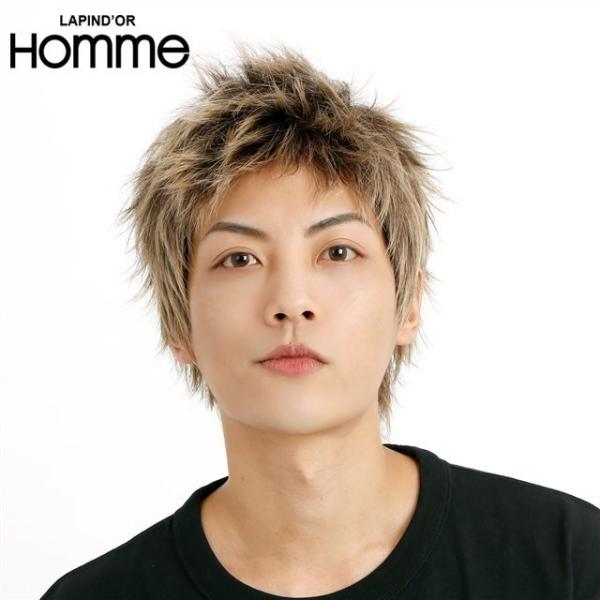 【 メンズウィッグ 男性用かつらデザインショート ナチュラルブロンド 】【スタイル】ラパンドアールオム メンズフルウィッグ自毛を見せずにスッポリとかぶる「かつら」タイプの男性用ウィッグデザインショート髪やもみ上げが自然になじむ、短さを追求し...