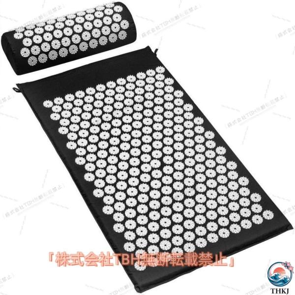 就寝前に使用を改善する残り性のある泡マットは分にあなたの、と異なり多くマットのみカバー背中、このセットは枕ネックとよりホックためツボでカバー疼痛緩和。マッサージクッションや首枕 - 指圧マッサージマットは、筋肉の緊張を解放する、綿100％と...