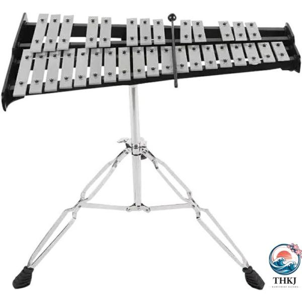 コンパクトな32音カリヨンで、各音符が対応するバーにマークされており、簡単に習得できます。 全音階はFからCまで、半音階はFからAまでです。 高品質の木製フレームとアルミバーは、これら2つの木槌を使用して、明確な音色の共鳴を実現します。 調...