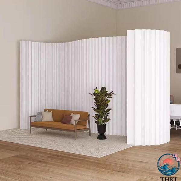 【高品質の素材】紙屏風ンはクラフト紙でできており、丈夫で滑らかです。お手入れも簡単、柔らかな光透過率でプライバシーを守りながら空間の美しさを高めます。オフィス、美容院、ブティックなど、さまざまな場所で間仕切りとして使用できます。【必要に応じ...