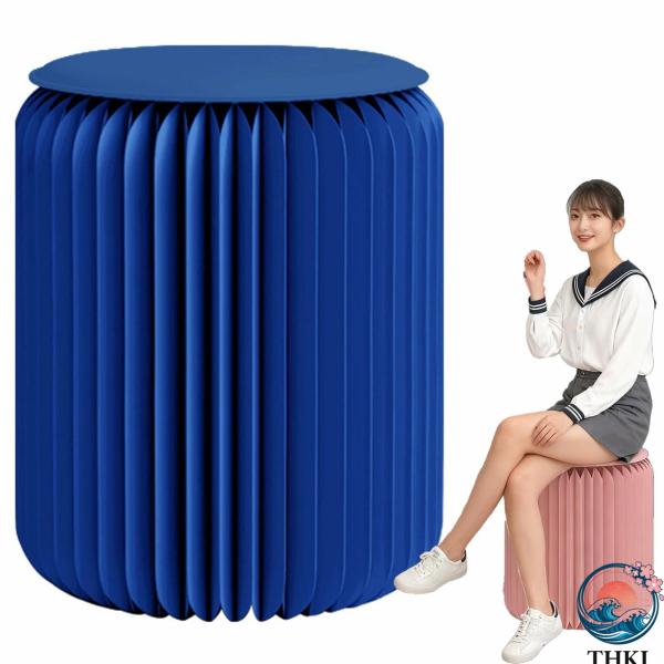 【優れた耐久性と安定性】紙製 スツール 最大耐荷重300kgを誇る高強度設計で、大人でも安心してご使用いただけます。ハニカム構造により体重を均等に分散し、座った際のぐらつきや不安定さを感じさせません。軽量ながら高い安定性を実現し、来客用や日...