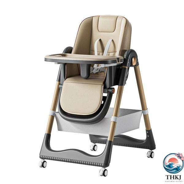 【材質】PU製クッション、完全に快適で臭がなく、防水で通気性があり、汚れが付きにくく、清潔さがさらに楽やす。ダブルトレー構造にすることで、食べこぼしてもお清掃がしやすくなりました。衛生的に使えるデザインです。 【五点式安全ベルト・収納かご付...