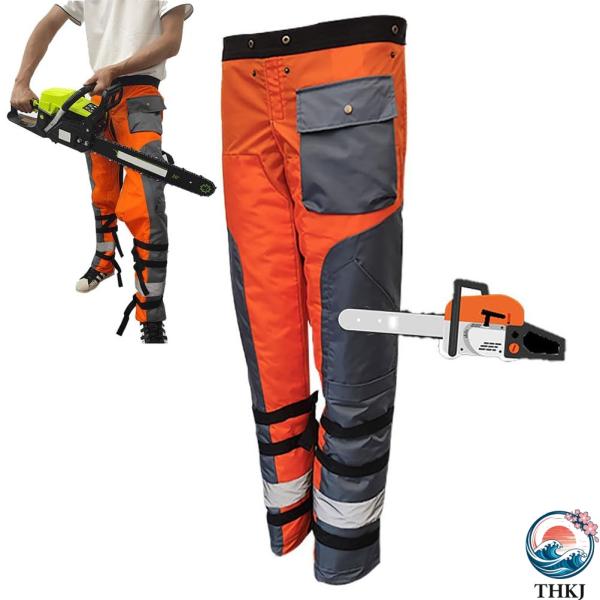 林業伐採作業に最適な チェーンソー防護パンツ防護服 保護 チェーンソーパンツ森の現場で活躍するあなたへ、本格的な安全対策を実現するチェーンソー防護パンツです。二重ステッチ加工による丈夫な縫製で、過酷な現場でも長期使用可能。内部の特殊成形多層...