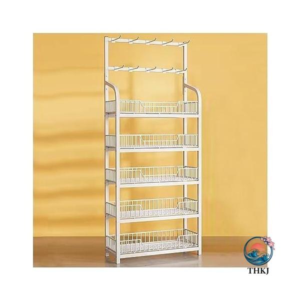 【 金属スチールフレーム 】: 厚みのあるスチールチューブ、表面塗装、防水/防錆、色落ちなし。 しっかりと溶接されており、変形したり壊れたりしにくく、安定していて揺れません。 単層耐荷重55KG/120LBS。【省スペース】: 積み重ね可能...