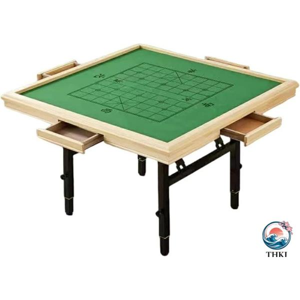 1.この麻雀卓は、木製でスタイリッシュなデザインが特徴です。カッコいい外観は、部屋のインテリアとしても楽しめます。 ? 2.カードゲーム、麻雀、ドミノ、ボードゲーム、ダイスゲームなどに最適です。 ? 3.この麻雀卓は、軽量な木製であり、折り...