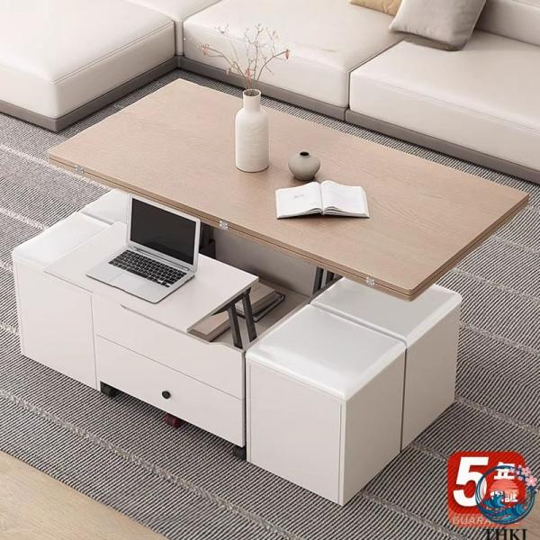 商品情報    商品名 多機能昇降テーブル       olepai-ctbl-001     生産国   組立状態  要組立品（組立説明書を同梱発送いたします）    素材  突板      サイズ(約)  ・展開前：幅100cm×奥行5...