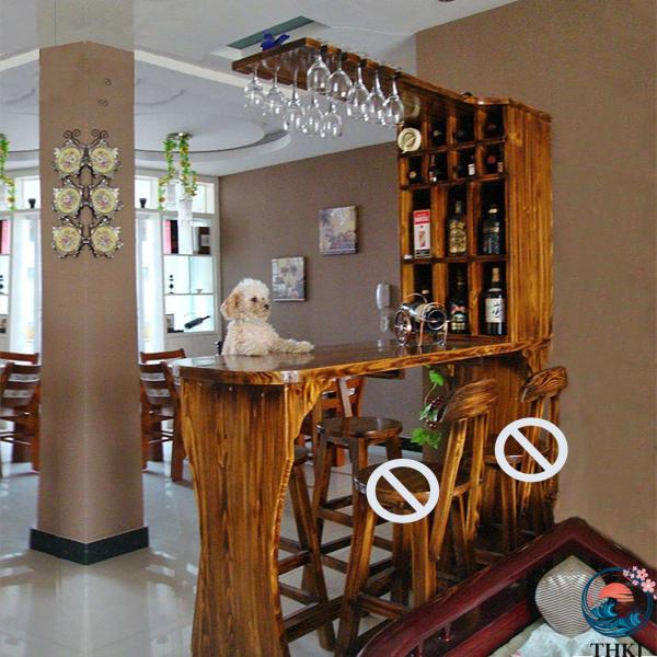 ? 【無垢材素材】：ホームバーテーブルは無垢材で作られており、自然な風合いとエレガントな外観を備えています。 無垢材は耐久性があるだけでなく、それぞれの木材がユニークであるため、各バーテーブルは独特の木目と色を持ち、家に自然の美しさを加えま...