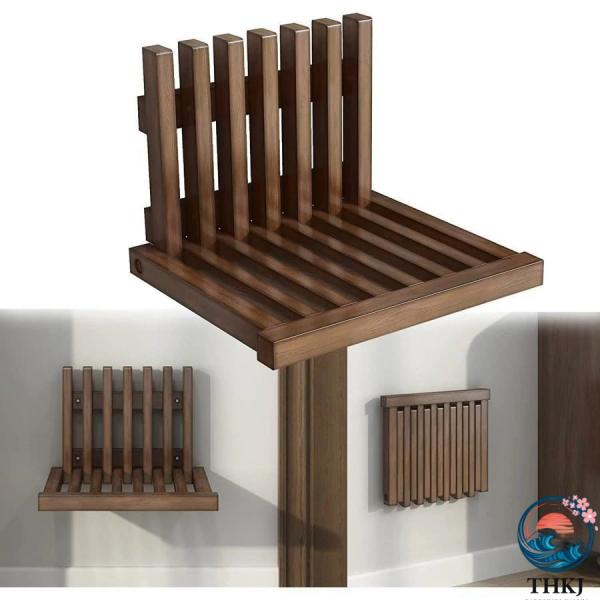 【折りたたみ式壁掛け】使用しないときは、壁を元に戻すためにスツールを折りたたむことができます。超薄型設計、ファッショナブルで美しい、それは家のスペースを節約し、スペースの隅々まで効果的に使用し、ホールの収縮の問題を解決します。【耐久性素材】...