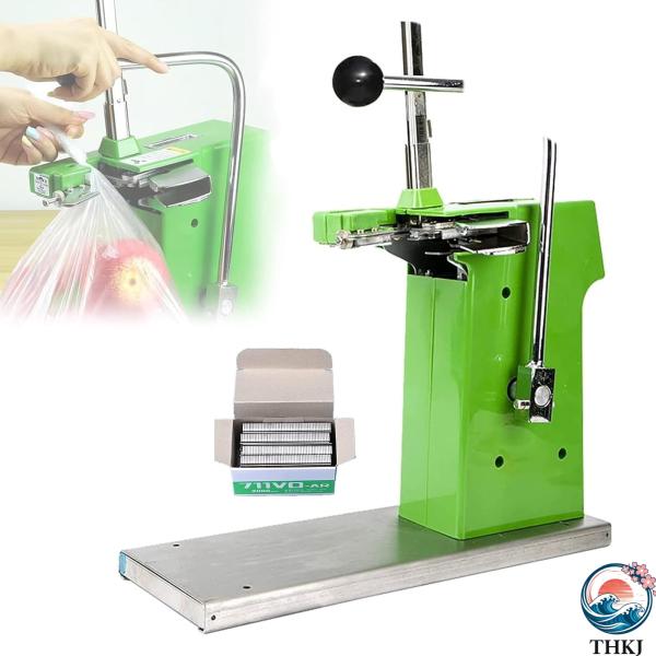 ? 生鮮鮮度守り役：肉果物野菜等生鮮を入れた袋口を手動で締め、空気の侵入を防ぎ、腐敗を最小限に抑え、鮮度を長時間維持。スーパー生鮮店果物店での生鮮商品包装に最適。? 使い勝手抜群：レールシートにアルミ製レール挿入→スナップ装着→ハンドル押下...