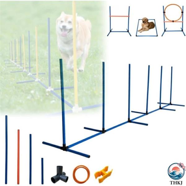 充実のアジリティフルセットのため、スラロームやハードルなど多彩なコースや障害物を作成できます。 犬種や体格、年齢に合わせて高さの調節が可能なため、どんなワンちゃんでも安心して使用できます。 スラロームやハードルなど多彩なコースや障害物を作成...