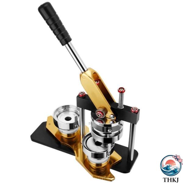 缶バッチマシーン 缶バッジマシーン 缶バッジメーカー 75mm 缶バッヂ製造機 回転バッジマシン バッジ素材 100個付き DIYバッジマシン ボタン製造機 DIYバッジ DI